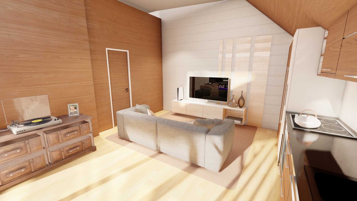 House Floorplan 8x9 Meters House Plan 1 Bedroom Small House Plan 1 ...