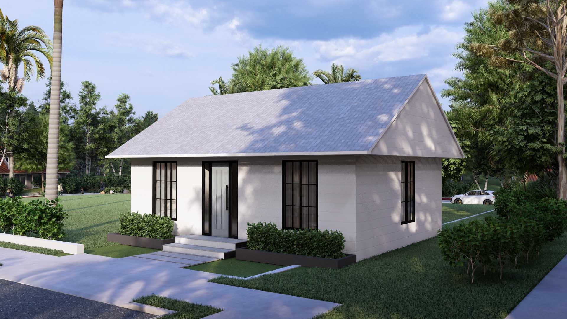 Tiny House Floorplan | 7x9 Meters House Plan | 2 Bedroom Small House ...