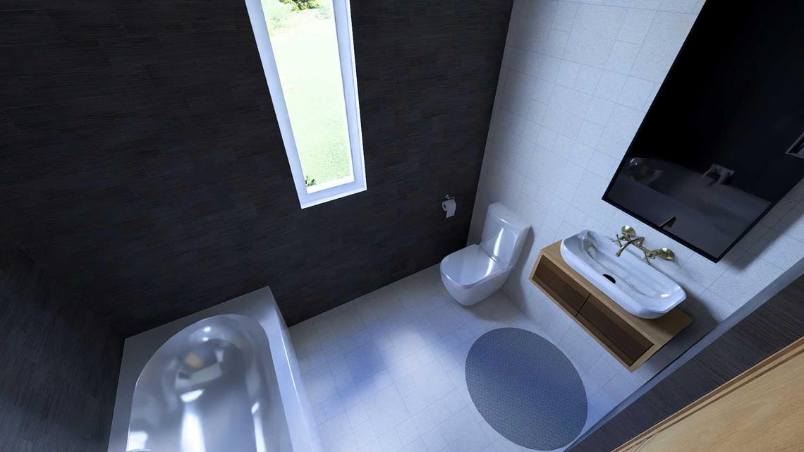 Tiny House Floorplan 4x9 Meters House Plan 1 Bedroom Small House Plan 2 ...