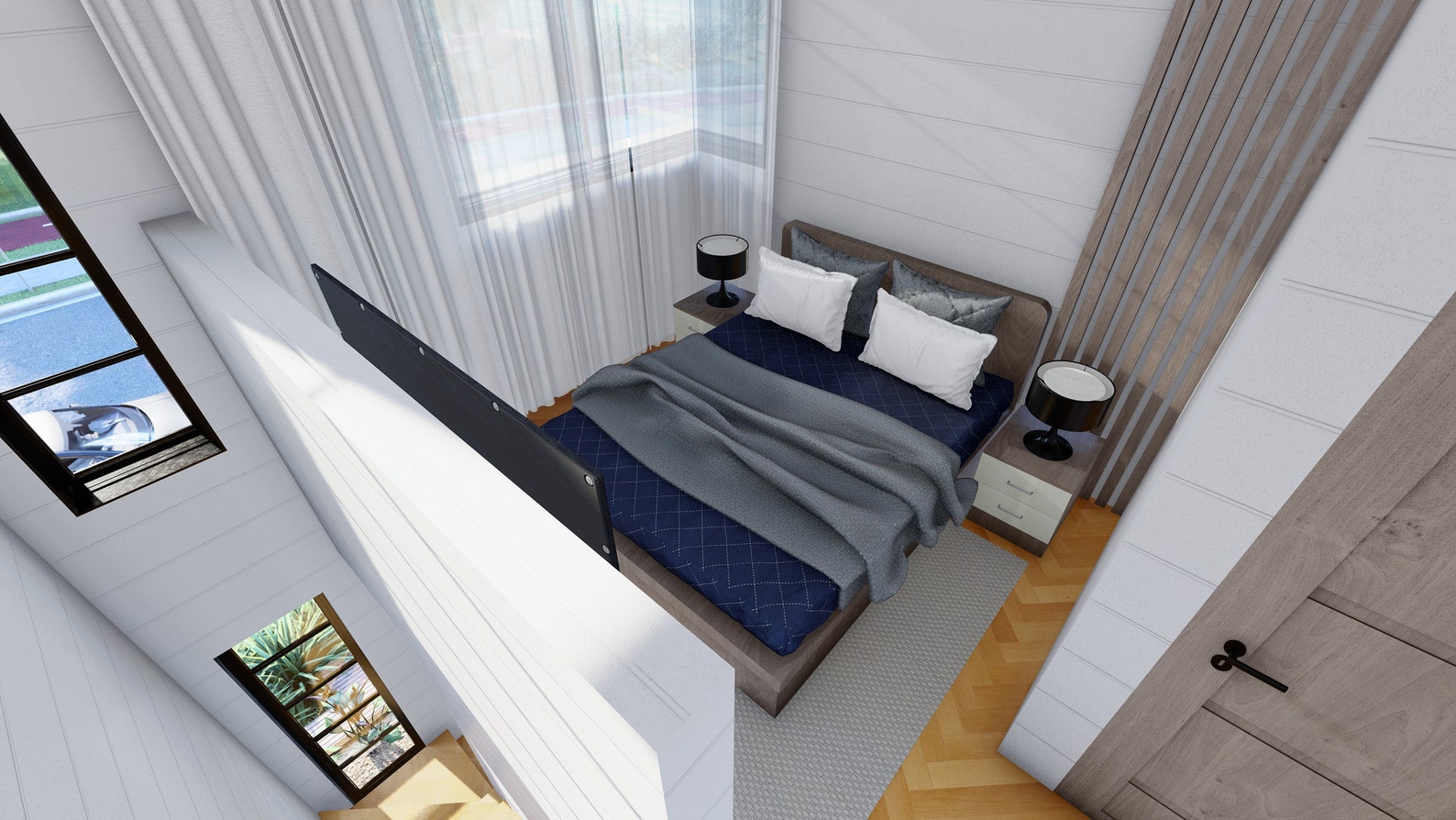 Tiny House Floorplan | 4x5 Meters House Plan | 1 Bedroom Small House ...