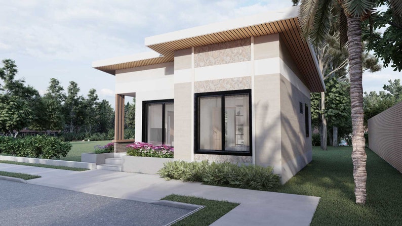 House Floorplan | 8x8 Meters House Plan | 2 Bedroom Small House Plan ...