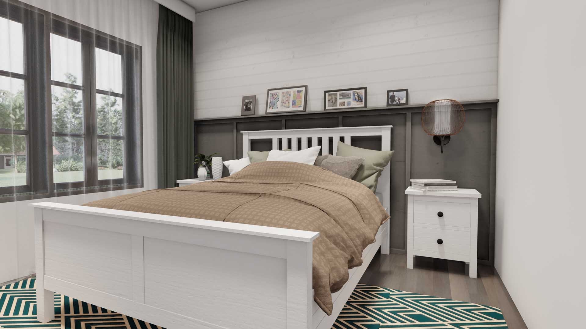 House Floorplan | 8x9 Meters House Plan | 2 Bedroom Small House Plan ...