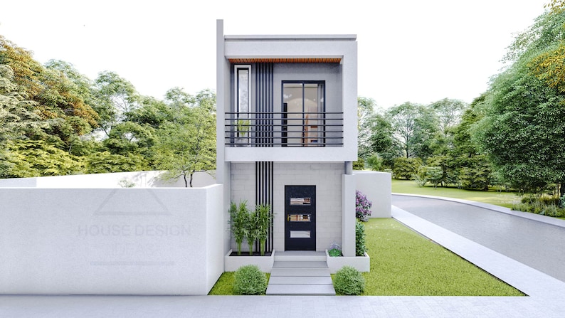 Tiny House Floorplan | 4x7 Meters House Plan | 2 Bedroom Small House ...