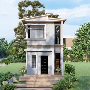 Tiny House Floorplan | 4x5 Meters House Plan | 1 Bedroom Small House ...