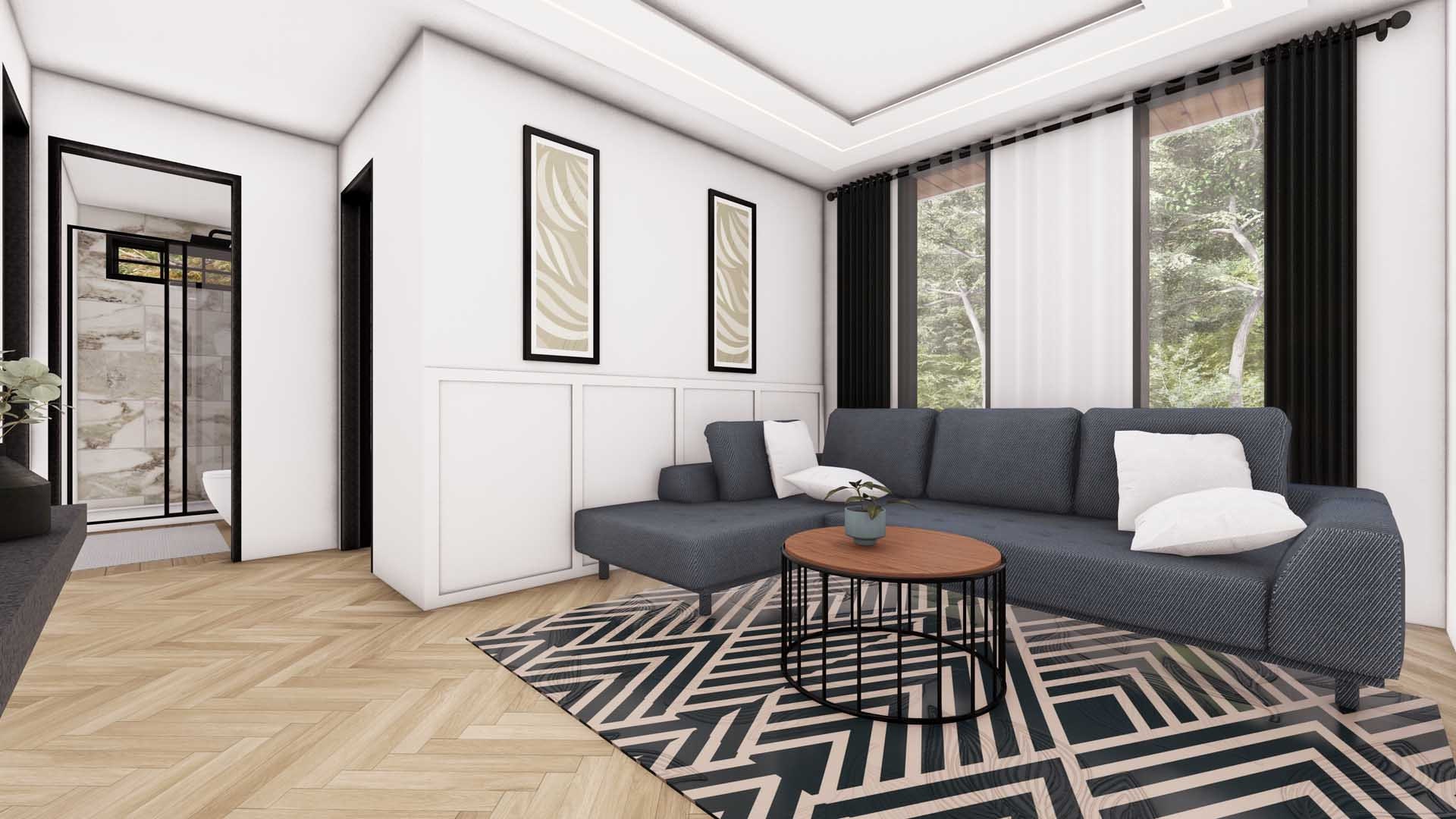 Tiny House Floorplan 7x9 Meters House Plan 2 Bedroom Small House Plan 1 ...