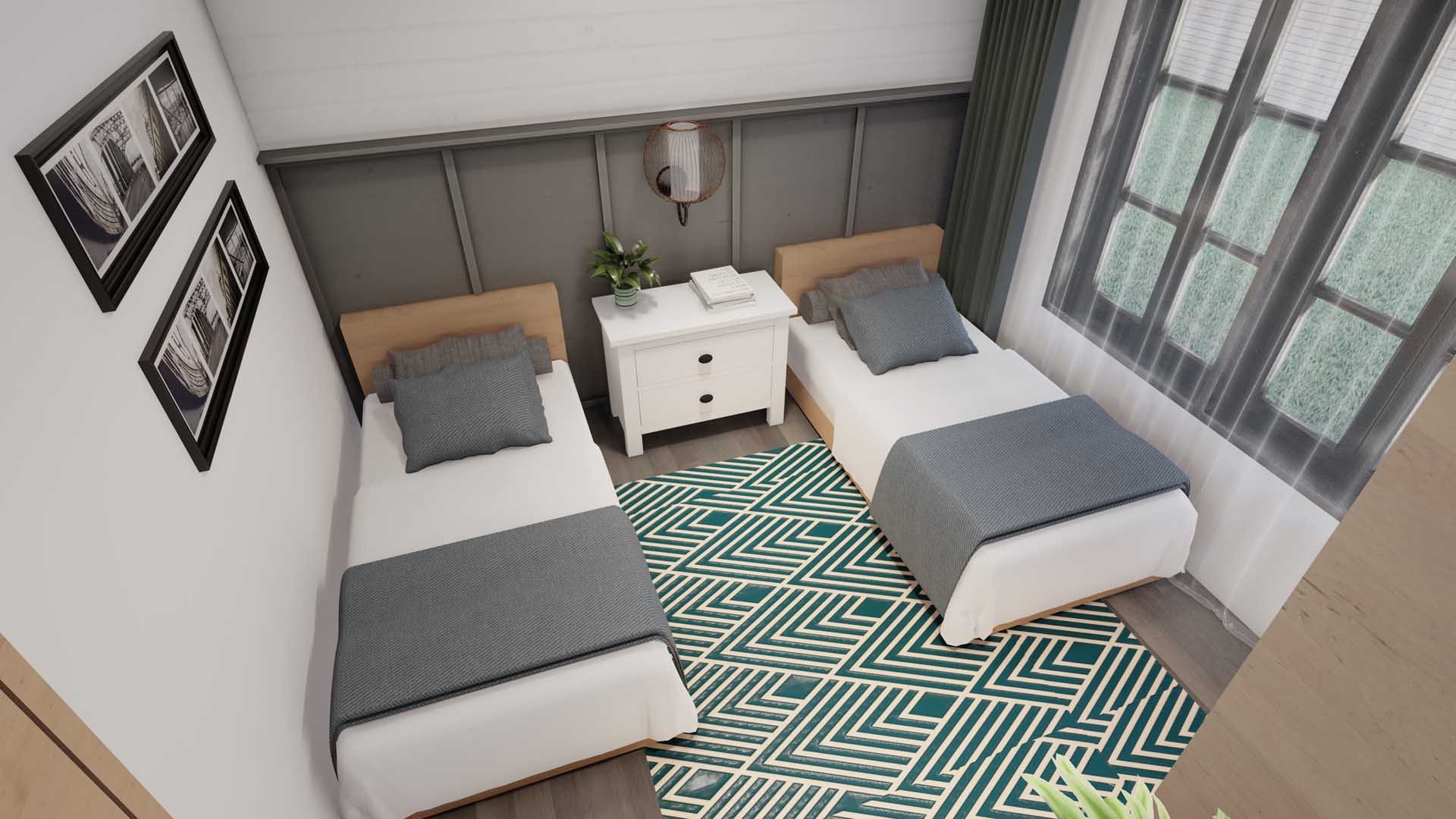 House Floorplan | 8x9 Meters House Plan | 2 Bedroom Small House Plan ...