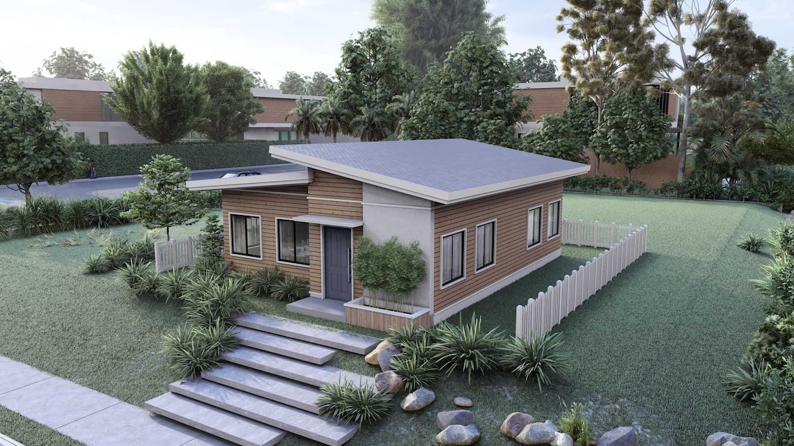 House Floorplan | 8x10 Meters House Plan | 2 Bedroom Small House Plan ...