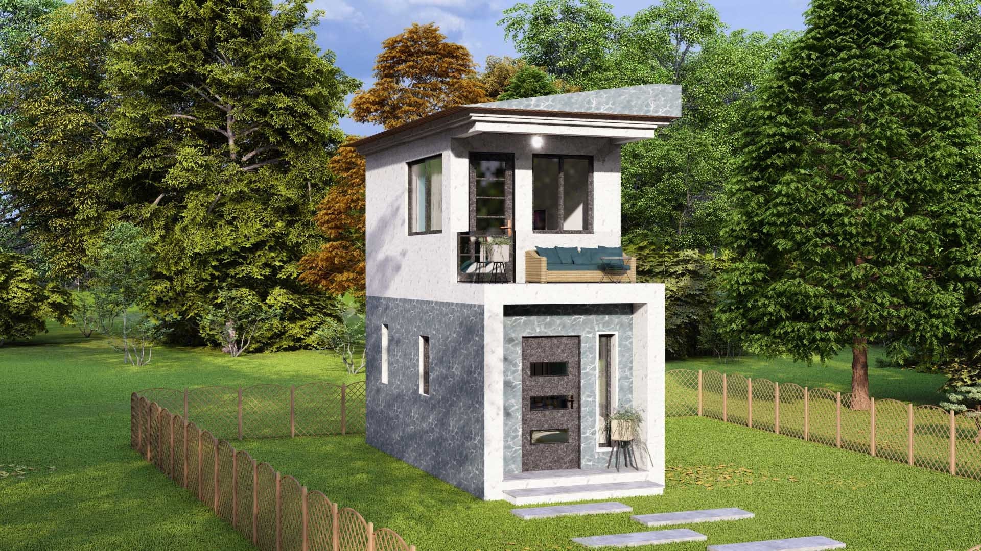 3x6 Meters House Floorplan 1 Bedroom Small House Plan 2 Story - Etsy