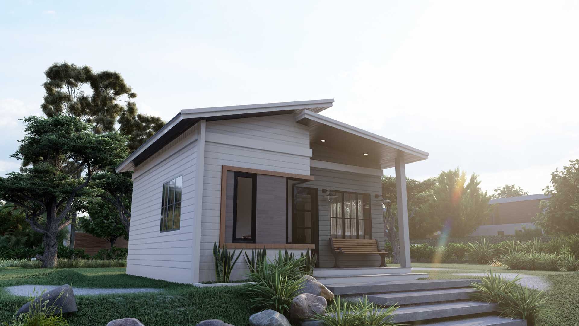 House Floorplan | 6x7 Meters House Plan | 1 Bedroom Small House Plan ...
