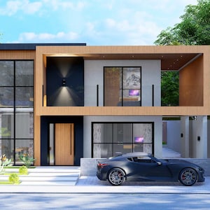 Modern House Floorplan | 9x16 Meters House Plan | 4 Bedroom House Plan ...