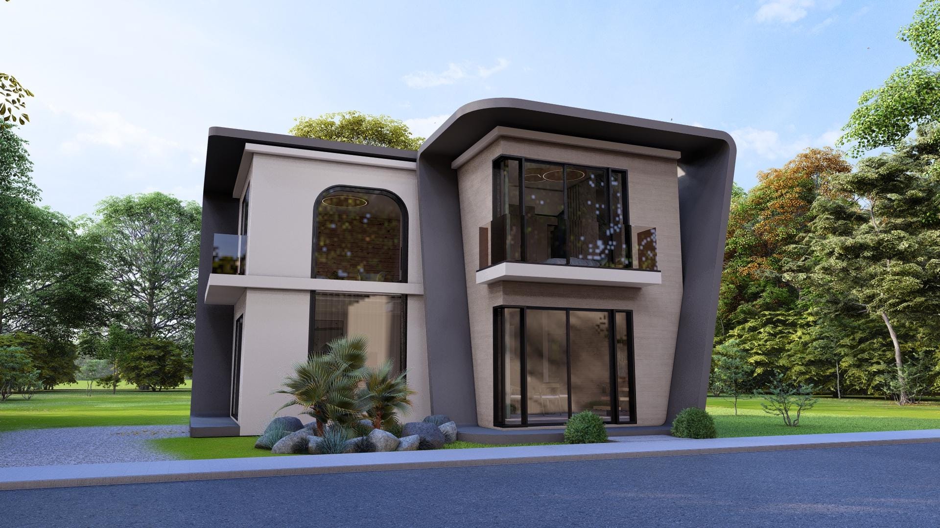 Tiny House Floorplan | 7x9 Meters House Plan | 2 Bedroom Small House ...