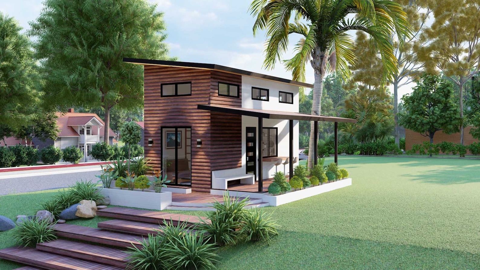Tiny House Floorplan | 3x7 Meters House Plan | 2 Bedroom Small House ...