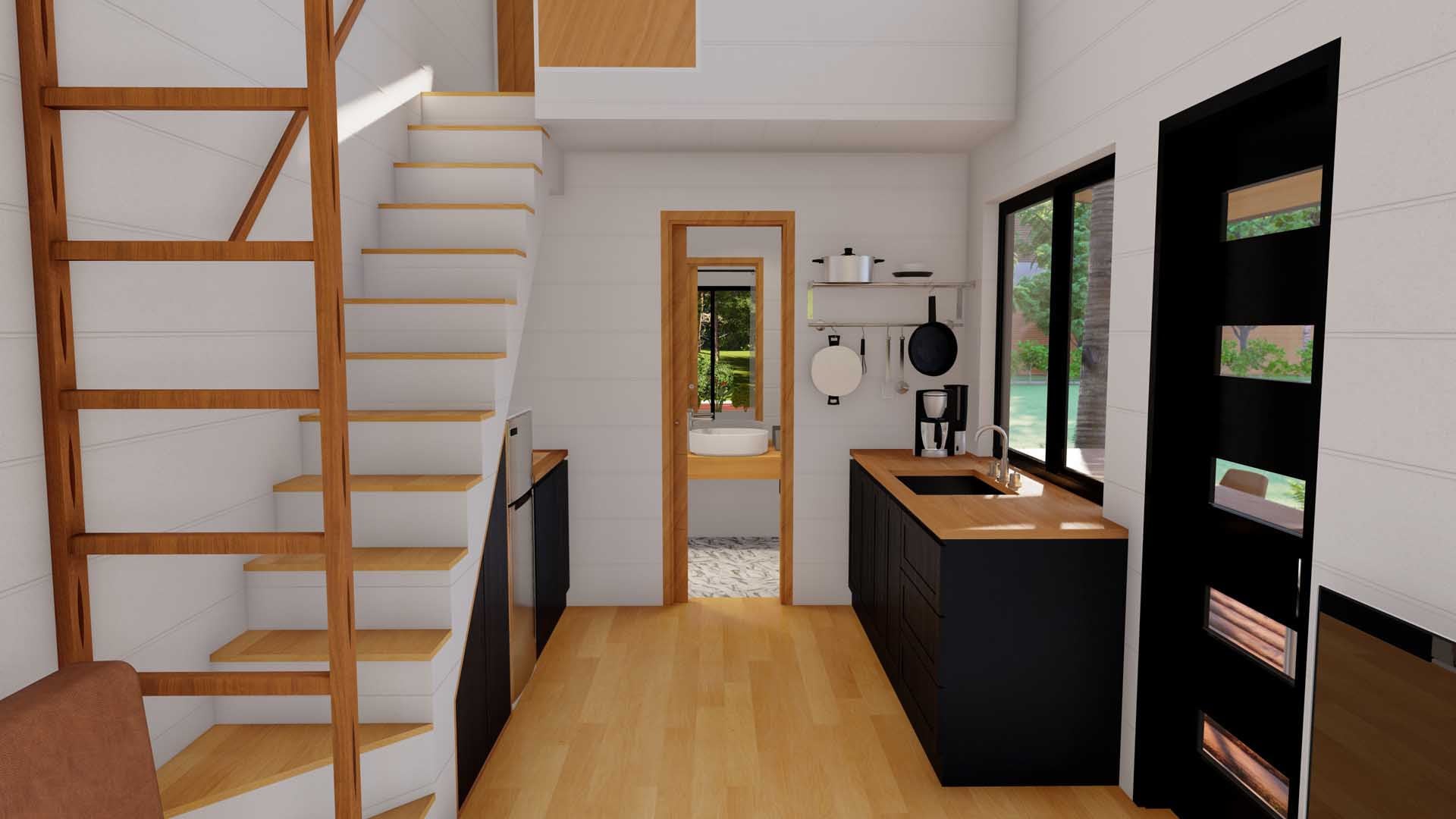 Tiny House Floorplan 3x7 Meters House Plan 2 Bedroom Small House Plan 2 ...
