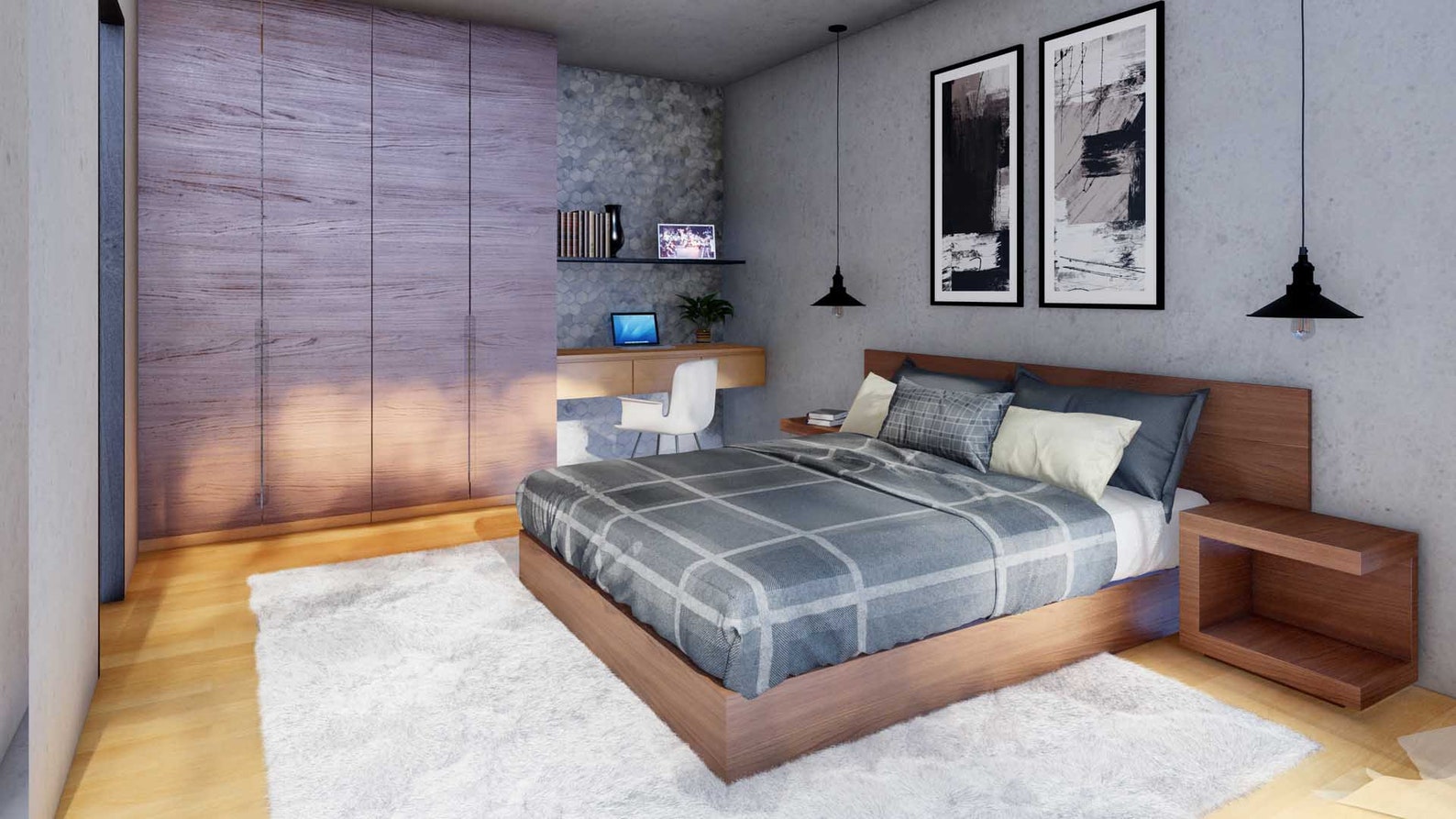 Modern House Floorplan 9x16 Meters House Plan 4 Bedroom House Plan 2 ...