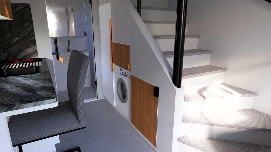 3x6 Meters House Floorplan 1 Bedroom Small House Plan 2 Story Tiny House - Etsy