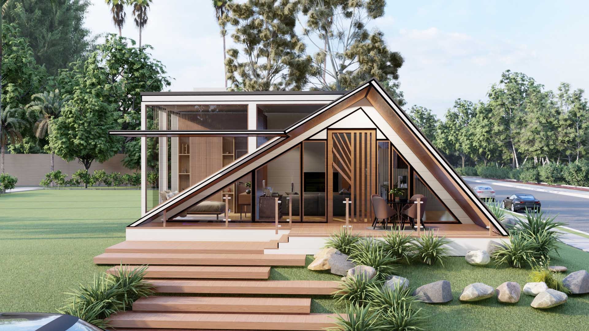 House Floorplan 8x9 Meters House Plan 1 Bedroom Small House Plan 1 ...