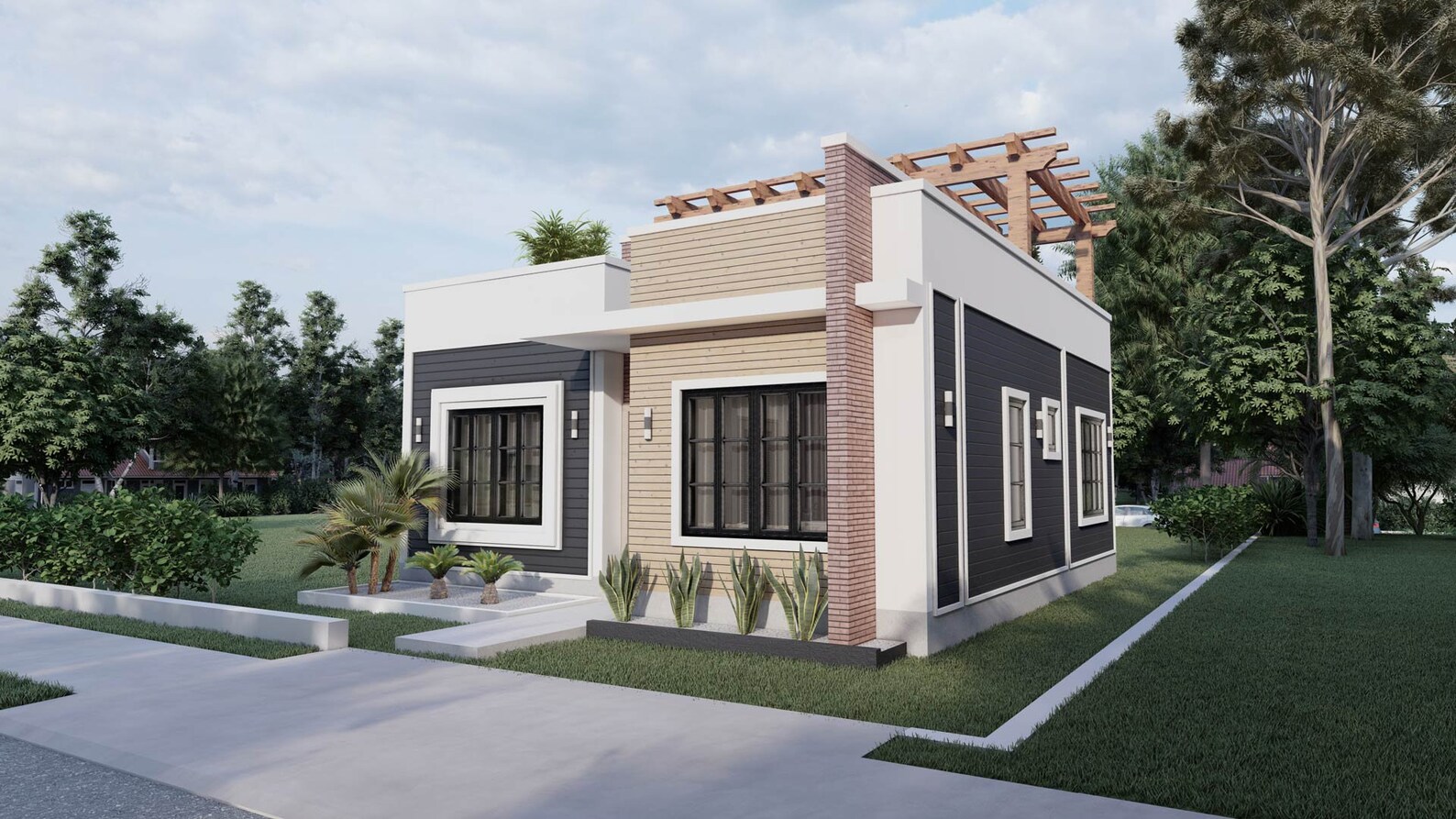 House Floorplan | 8x9 Meters House Plan | 2 Bedroom Small House Plan ...