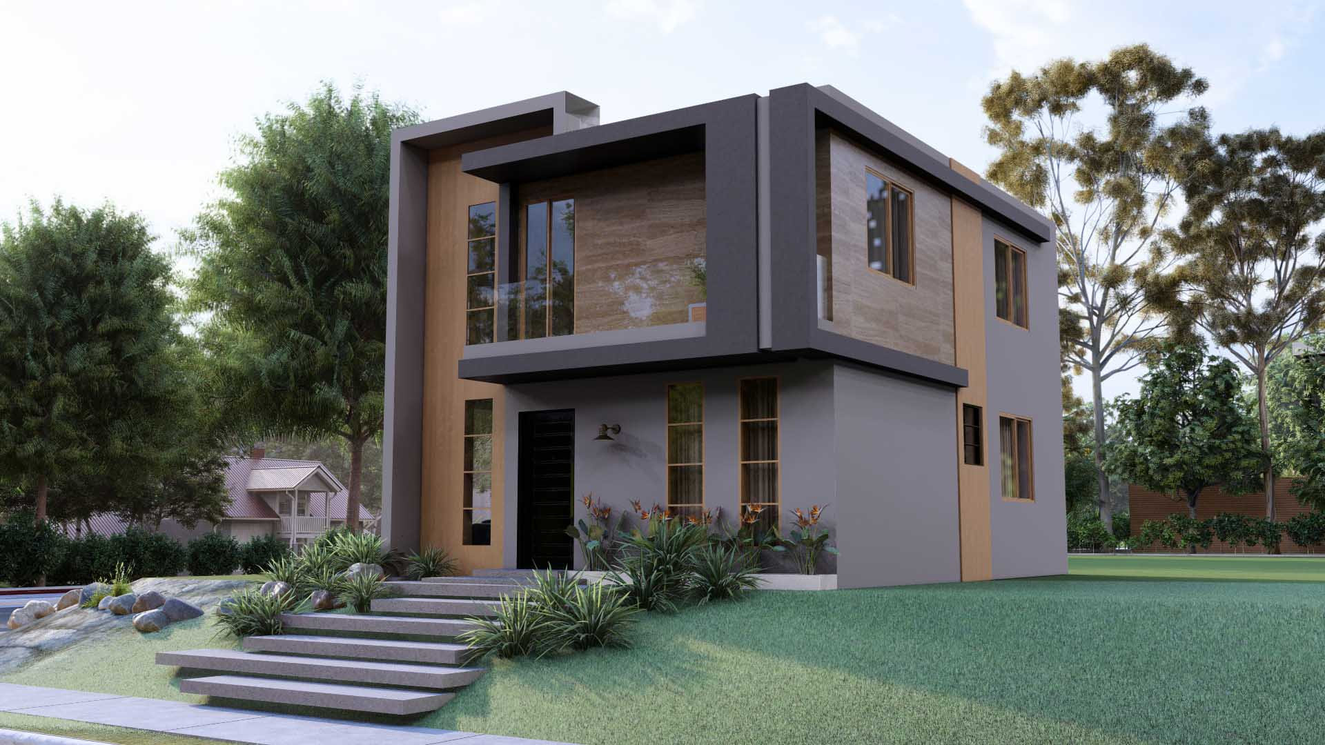 Tiny House Floorplan | 7x9 Meters House Plan | 4 Bedroom Small House ...