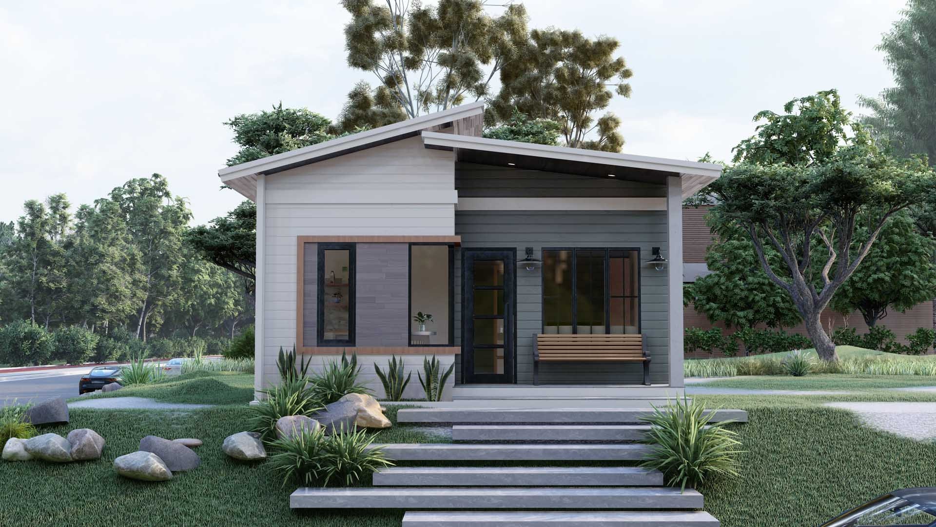 House Floorplan | 6x7 Meters House Plan | 1 Bedroom Small House Plan ...