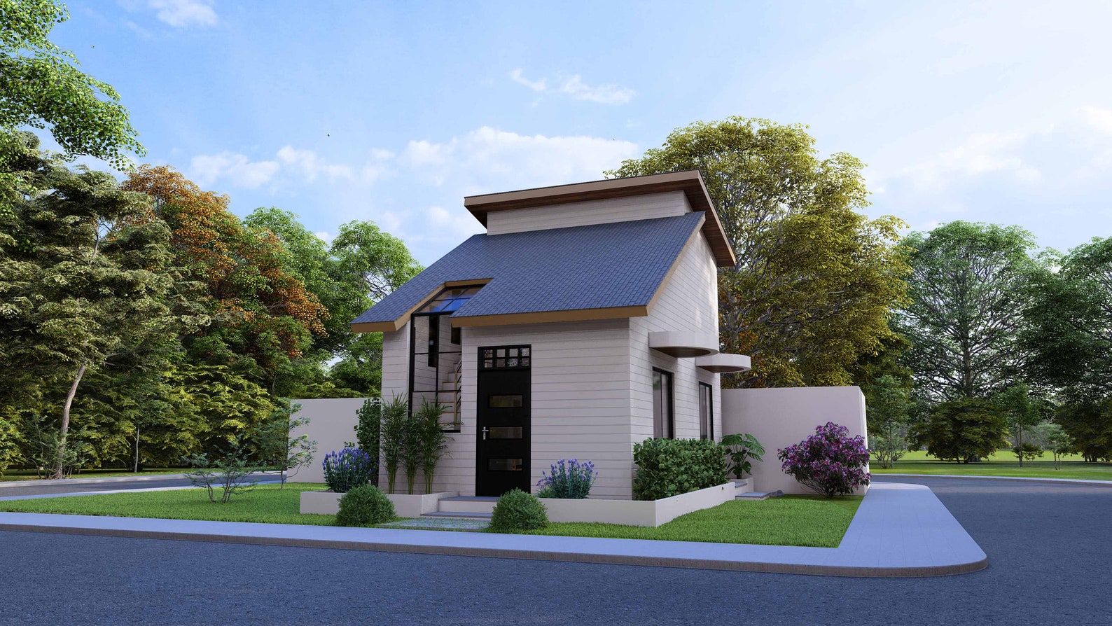 Tiny House Floorplan | 4x7 Meters House Plan | 1 Bedroom Small House ...