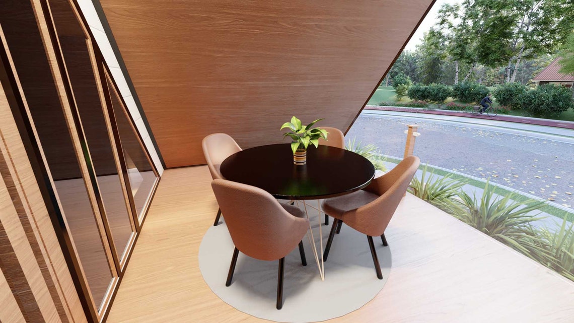 House Floorplan 8x9 Meters House Plan 1 Bedroom Small House Plan 1 ...