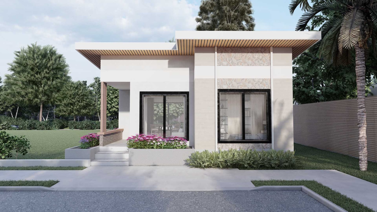 House Floorplan | 8x8 Meters House Plan | 2 Bedroom Small House Plan ...