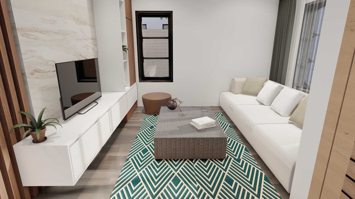 House Floorplan 8x9 Meters House Plan 2 Bedroom Small House Plan 1 ...