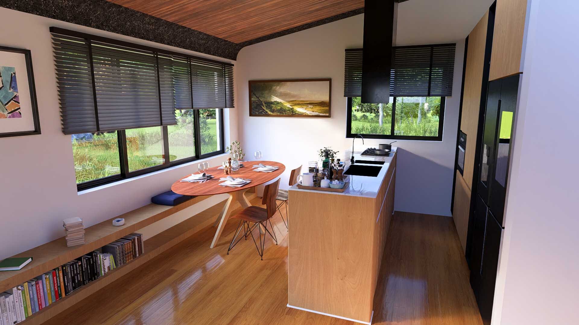 Tiny House Floorplan | 7x9 Meters House Plan | 2 Bedroom Small House ...