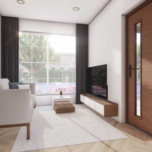 House Floorplan | 8x8 Meters House Plan | 2 Bedroom Small House Plan ...