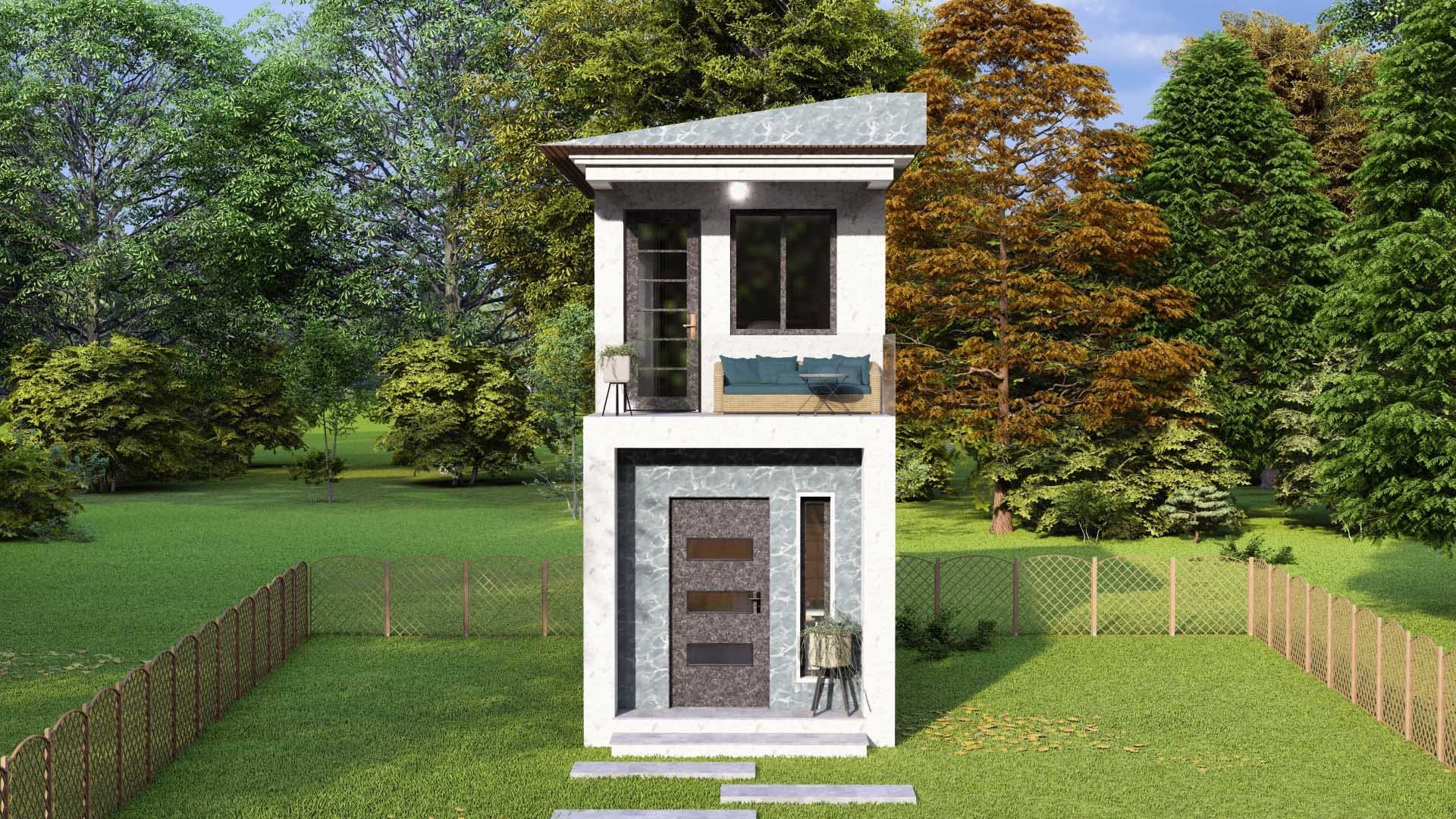 3x6 Meters House Floorplan 1 Bedroom Small House Plan 2 Story - Etsy