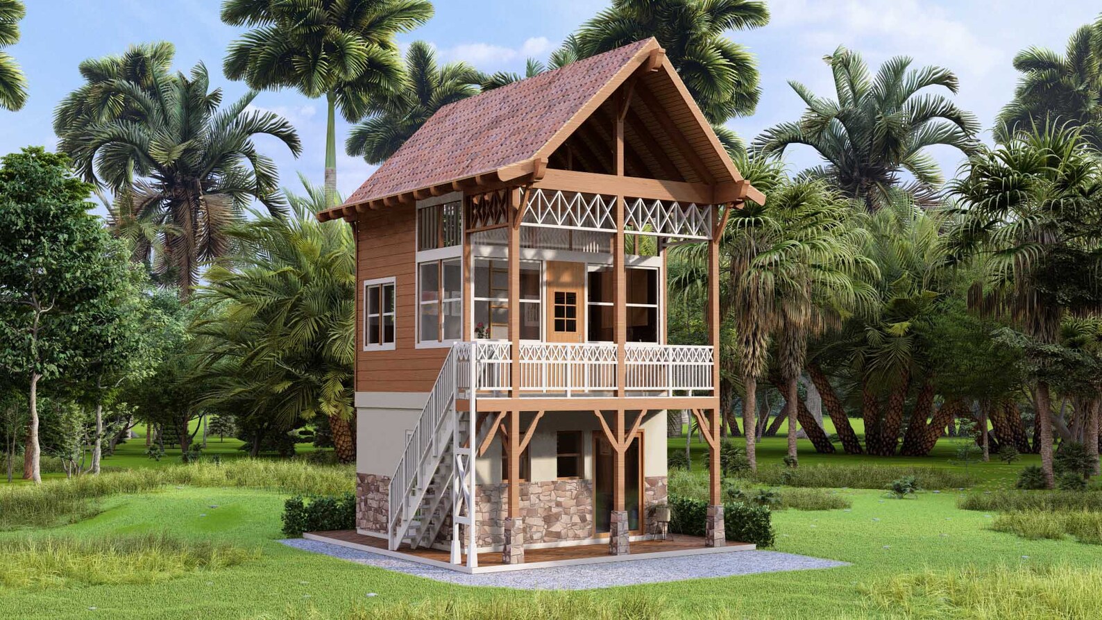 House Floorplan | 6x6 Meters House Plan | 3 Bedroom Small House Plan ...