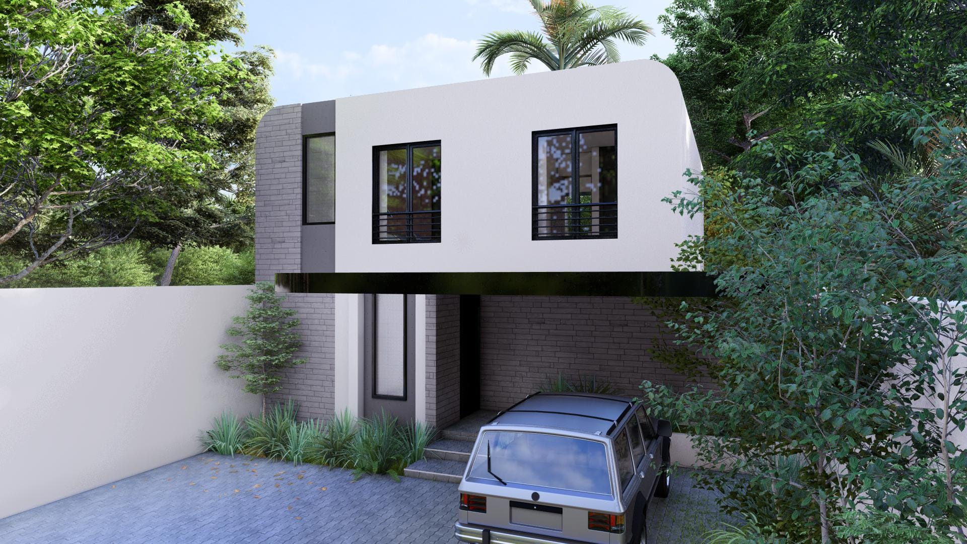 House Floorplan | 7x8 Meters House Plan | 3 Bedroom House Plan | 2 ...