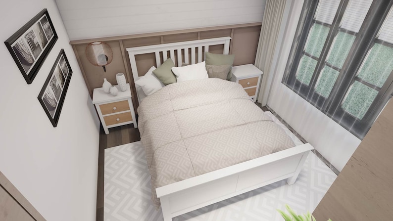 House Floorplan | 8x9 Meters House Plan | 2 Bedroom Small House Plan ...