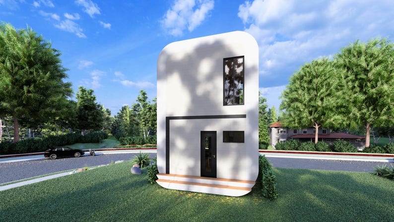 Tiny House Floorplan | 4x5 Meters House Plan | 1 Bedroom Small House ...
