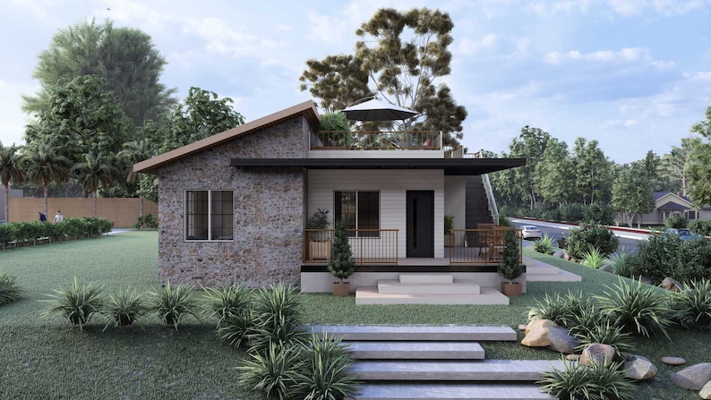 House Floorplan | 10x10 Meters House Plan | 2 Bedroom Small House Plan ...