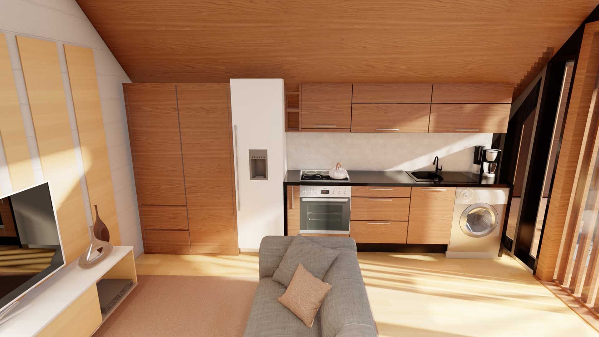 House Floorplan 8x9 Meters House Plan 1 Bedroom Small House Plan 1 ...