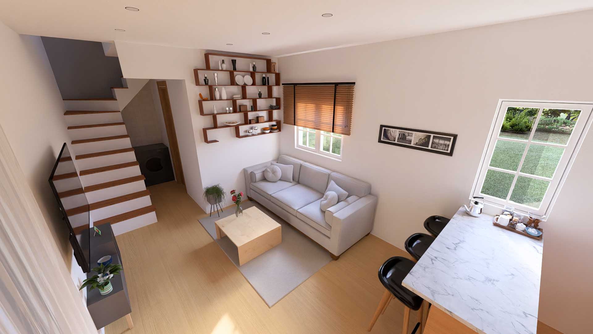 3x8 Meters Tiny House Floorplan 1 Bedroom Small House Plan 2 Story - Etsy