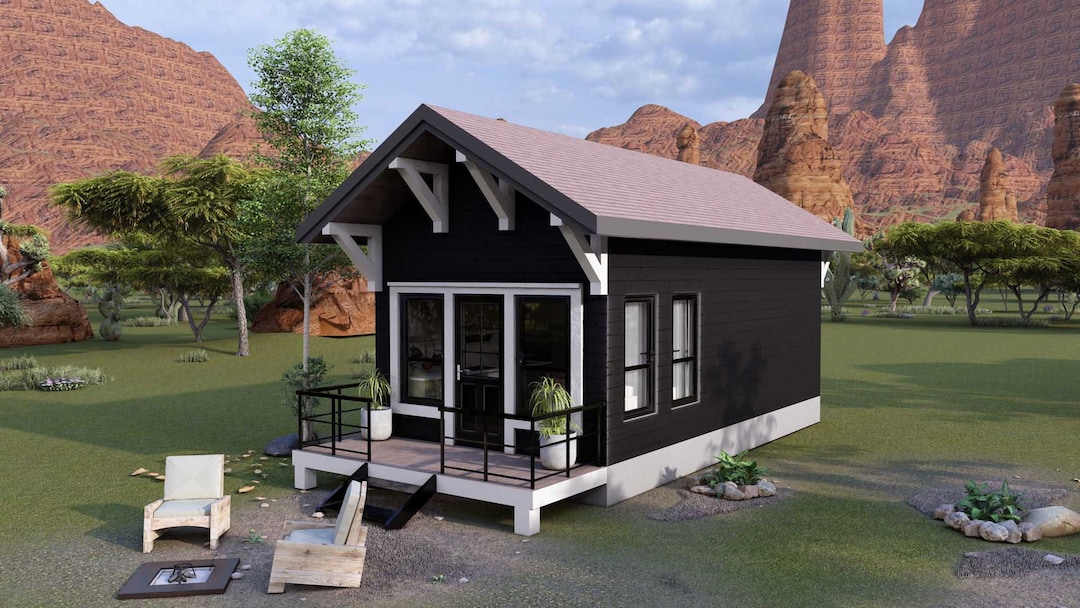 Tiny House Floorplan | 4x8 Meters House Plan | 1 Bedroom Small House ...