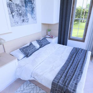 14x20 Tiny House Floorplan | 4x6 Meters Cabin House Plan | 1 Bedroom ...