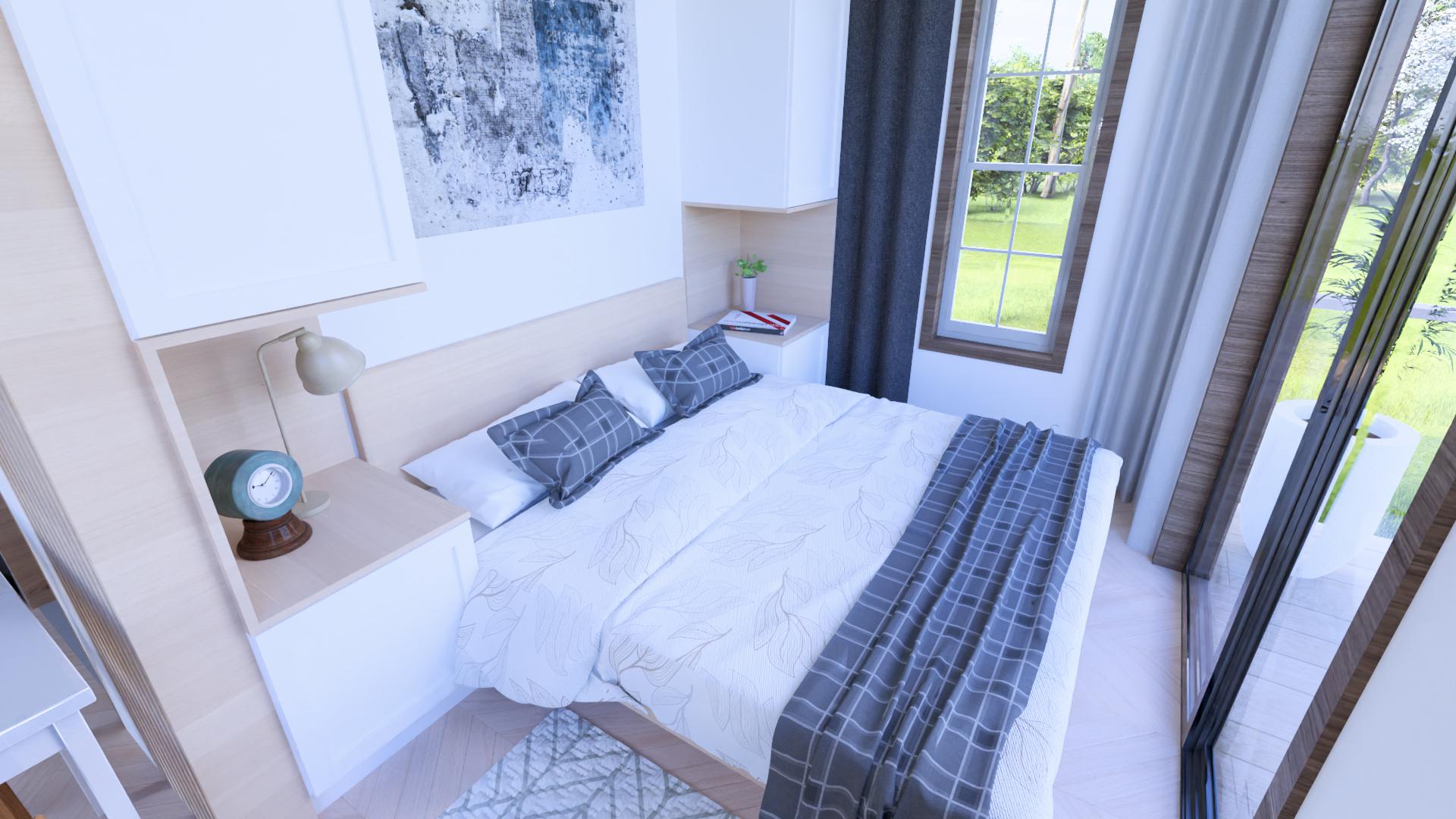 14x20 Tiny House Floorplan | 4x6 Meters Cabin House Plan | 1 Bedroom ...