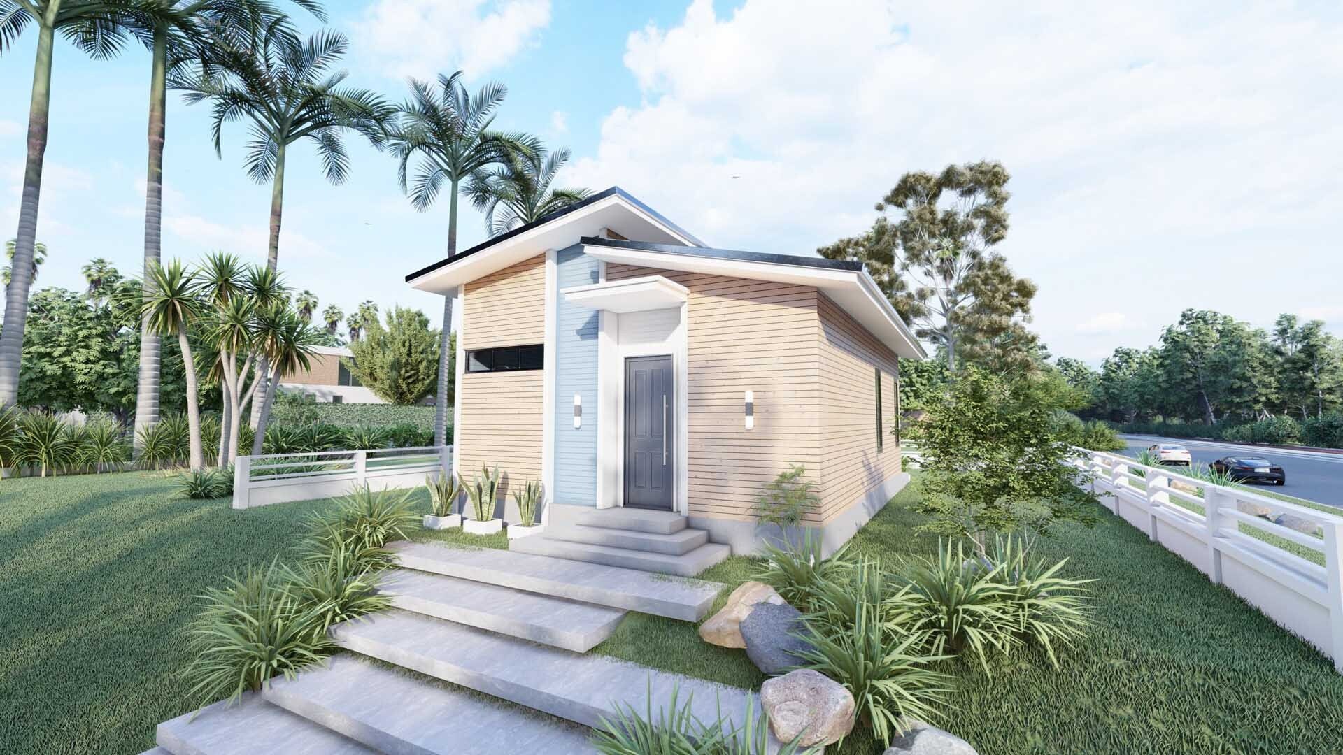 Tiny House Floorplan | 6x8 Meters House Plan | 1 Bedroom Small House ...