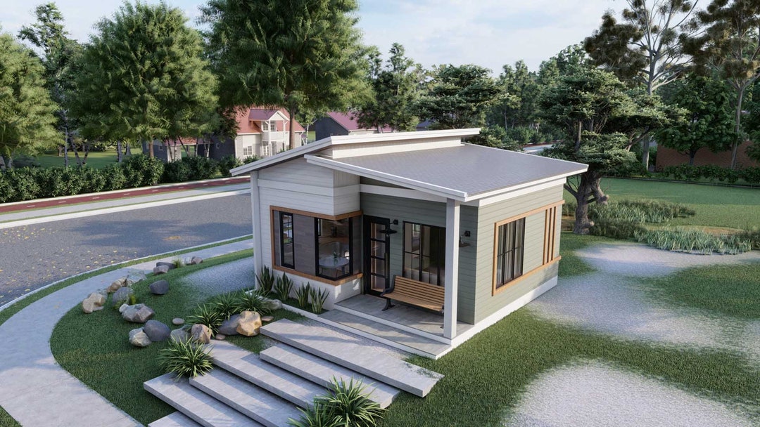 House Floorplan | 6x7 Meters House Plan | 1 Bedroom Small House Plan ...