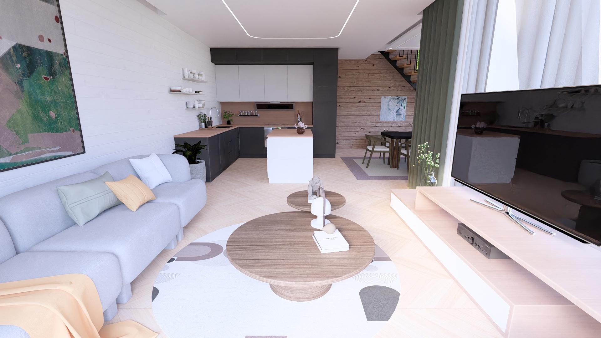 Tiny House Floorplan | 7x9 Meters House Plan | 2 Bedroom Small House ...