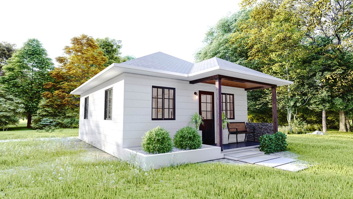 House Floorplan | 6x7 Meters House Plan | 1 Bedroom Small House Plan ...