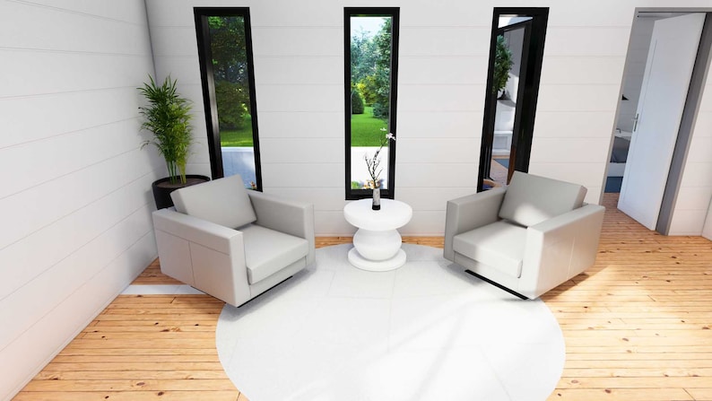 Modern House Floorplan 9x16 Meters House Plan 4 Bedroom House Plan 2 ...