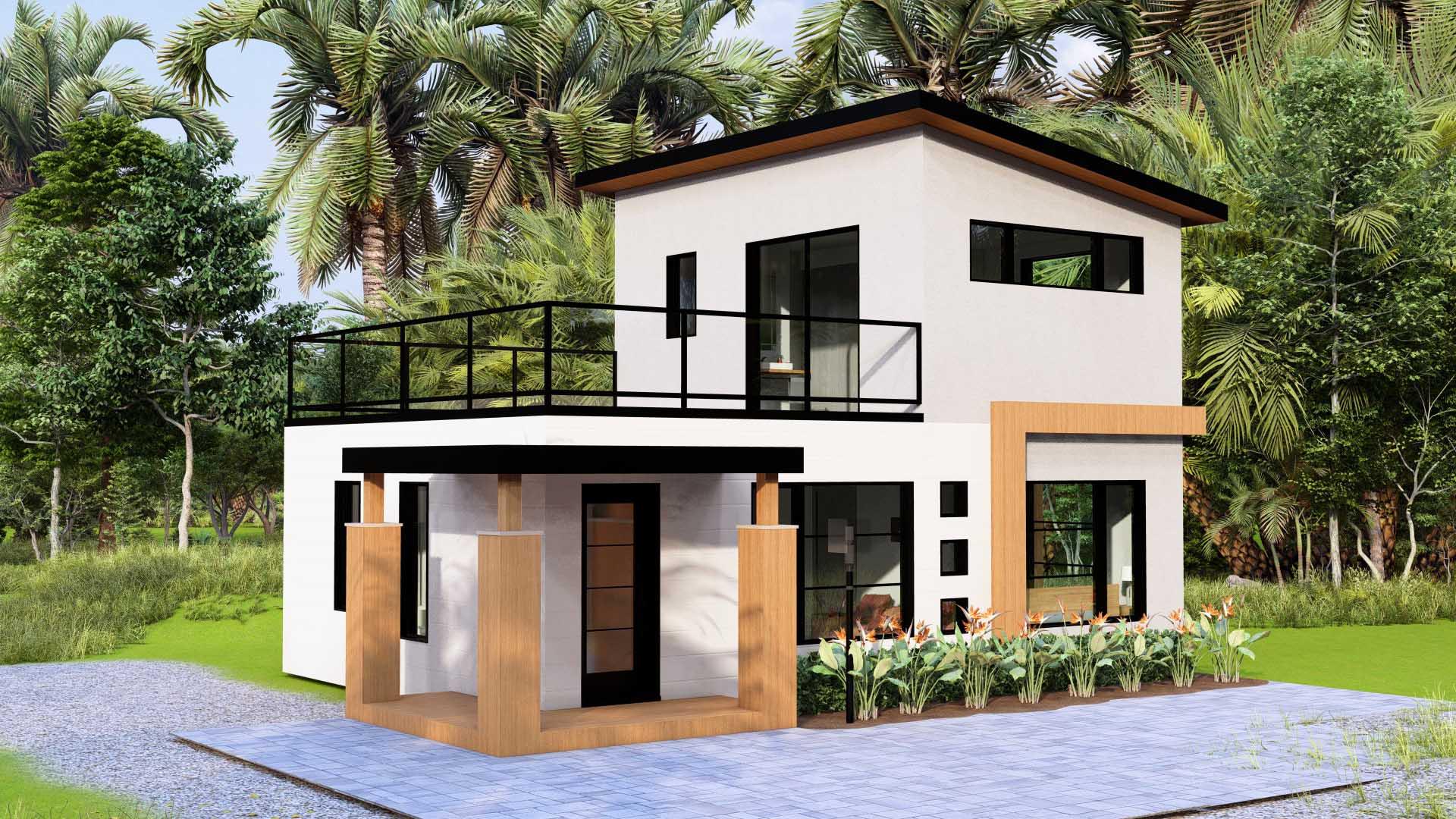 House Floorplan | 6x9 Meters House Plan | 2 Bedroom Small House Plan ...