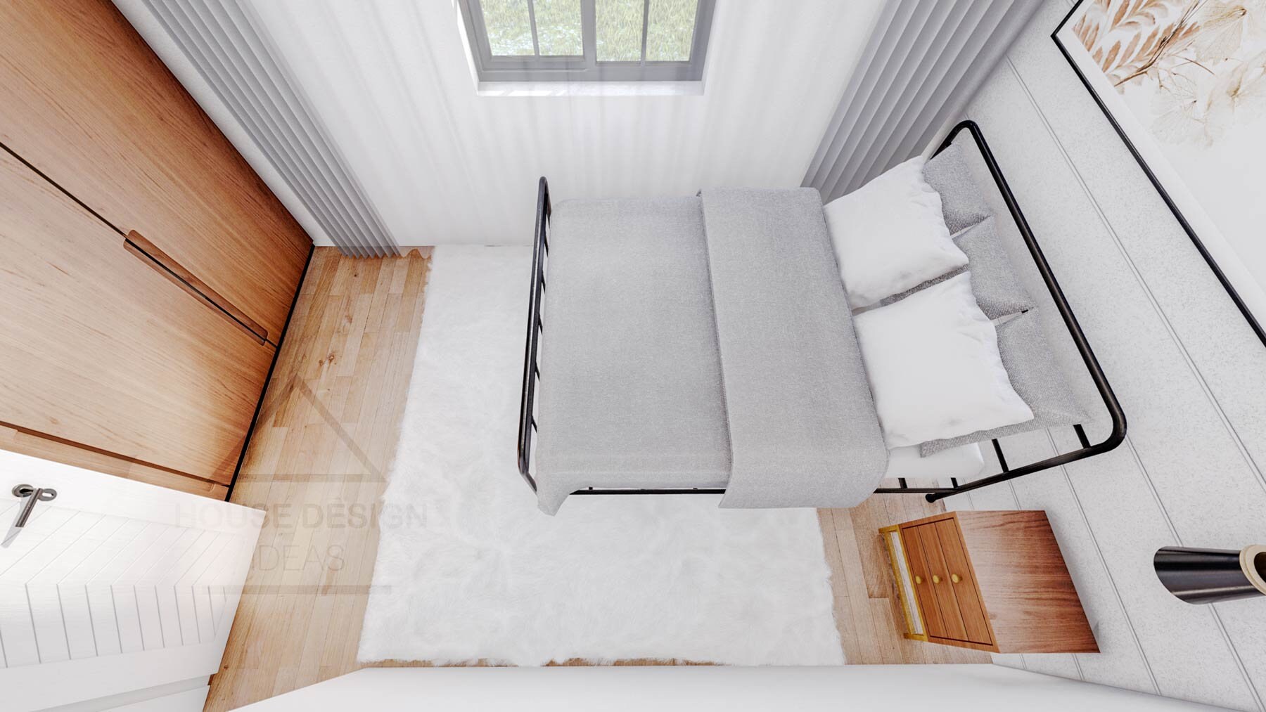 House Floorplan 6x7 Meters House Plan 1 Bedroom Small House Plan 1 ...