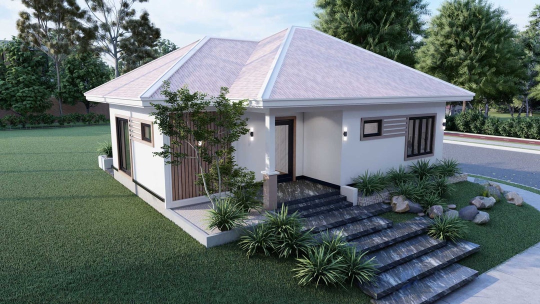 House Floorplan | 9x12 Meters House Plan | 2 Bedroom House Plan | 1 ...