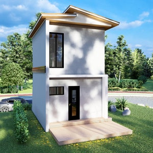 Tiny House Floorplan | 4x5 Meters House Plan | 1 Bedroom Small House ...