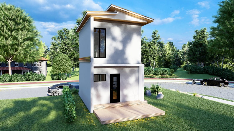 Tiny House Floorplan | 4x5 Meters House Plan | 1 Bedroom Small House ...